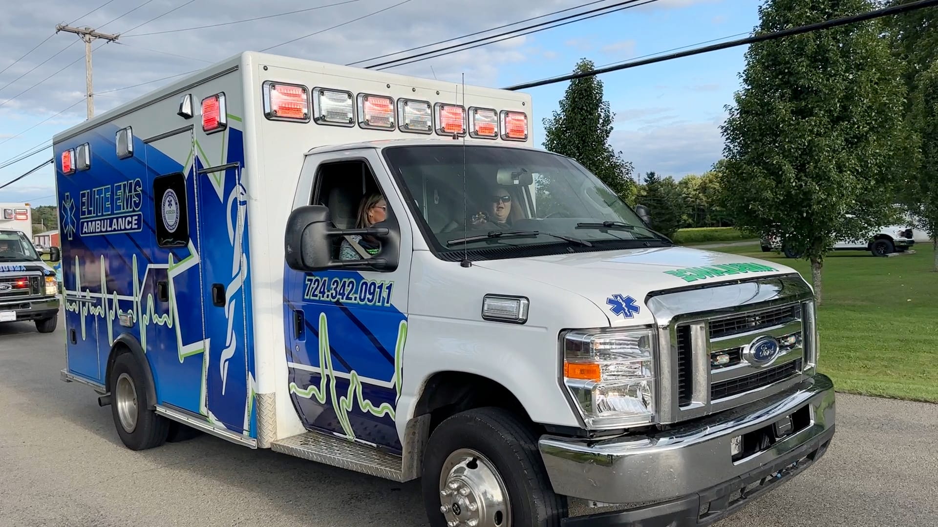 Watch HiDef: Hermitage's Elite EMS Ambulance (Medic #704) At The Transfer Harvest Home Fair ...