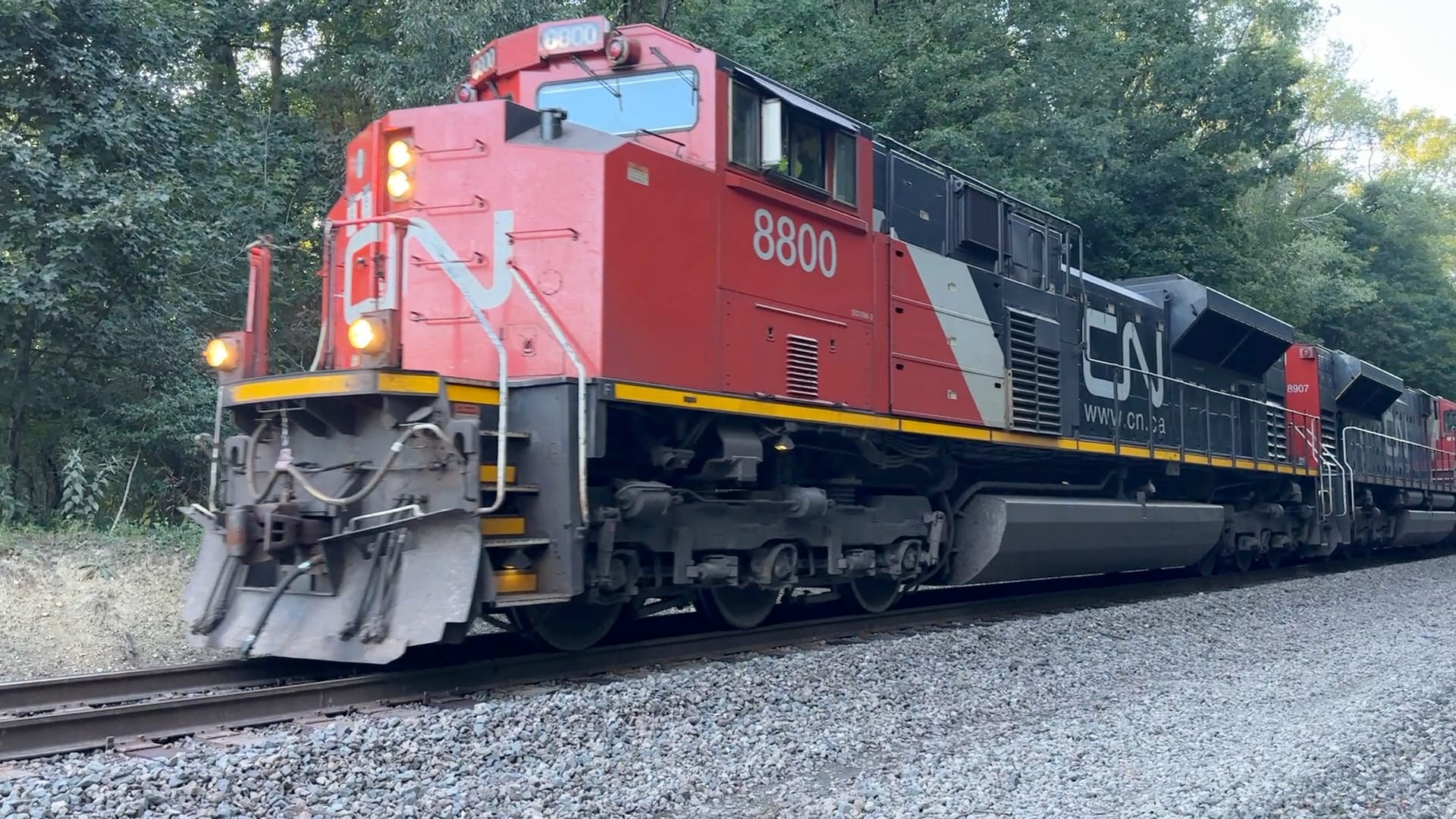 Watch HiDef: Canadian National 8800 South At Donation Road!-(9/14/2023!) | Streamable