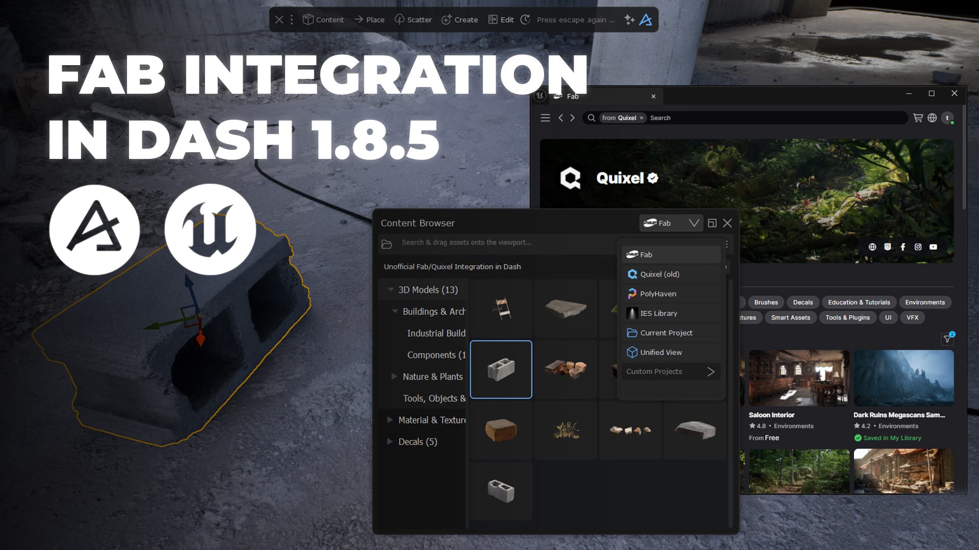 Dash - World Building Plugin for UE5