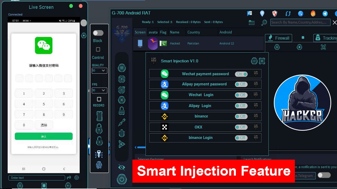 Watch G700 v6 RAT - Banking Android RAT - Bypass Android 13 14 15 ...