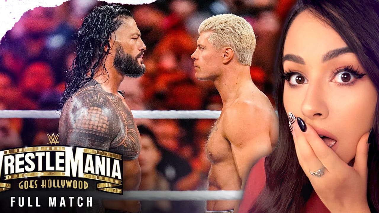 Watch Roman Reigns vs. Cody Rhodes — WWE Universal Championship Match: WrestleMania 39 ...