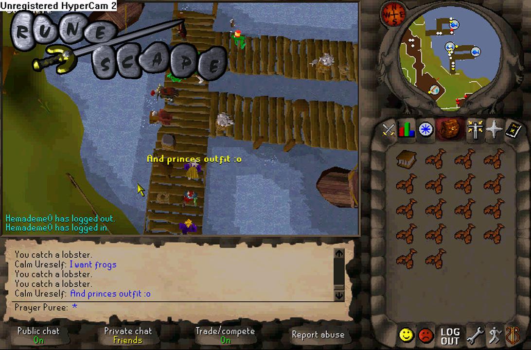 RuneScape: Fishing Lobsters [2005-08-31]