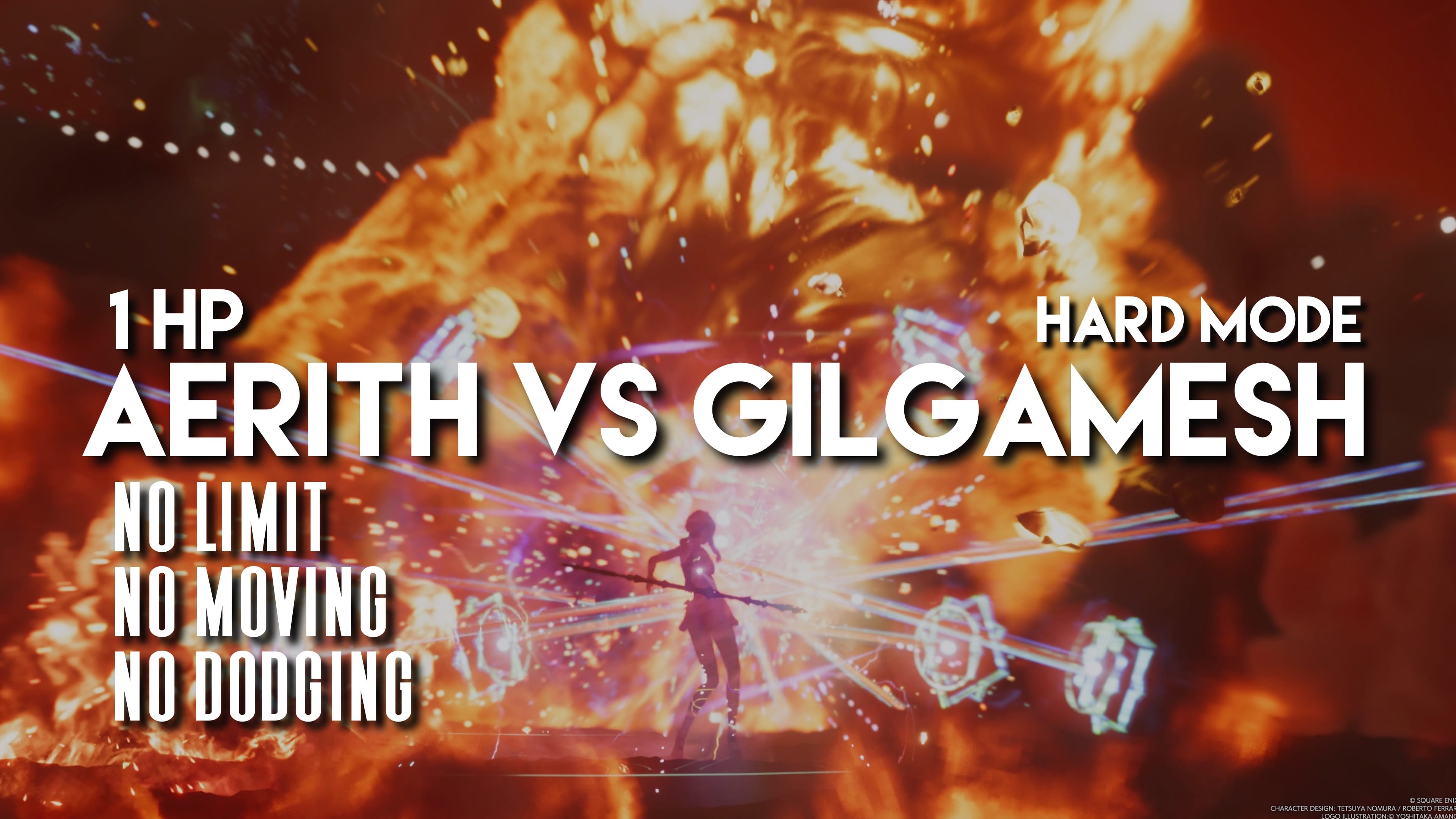 Watch 1HP Aerith vs Gilgamesh (Hard Mode, No Limit, No Dodging) | Streamable