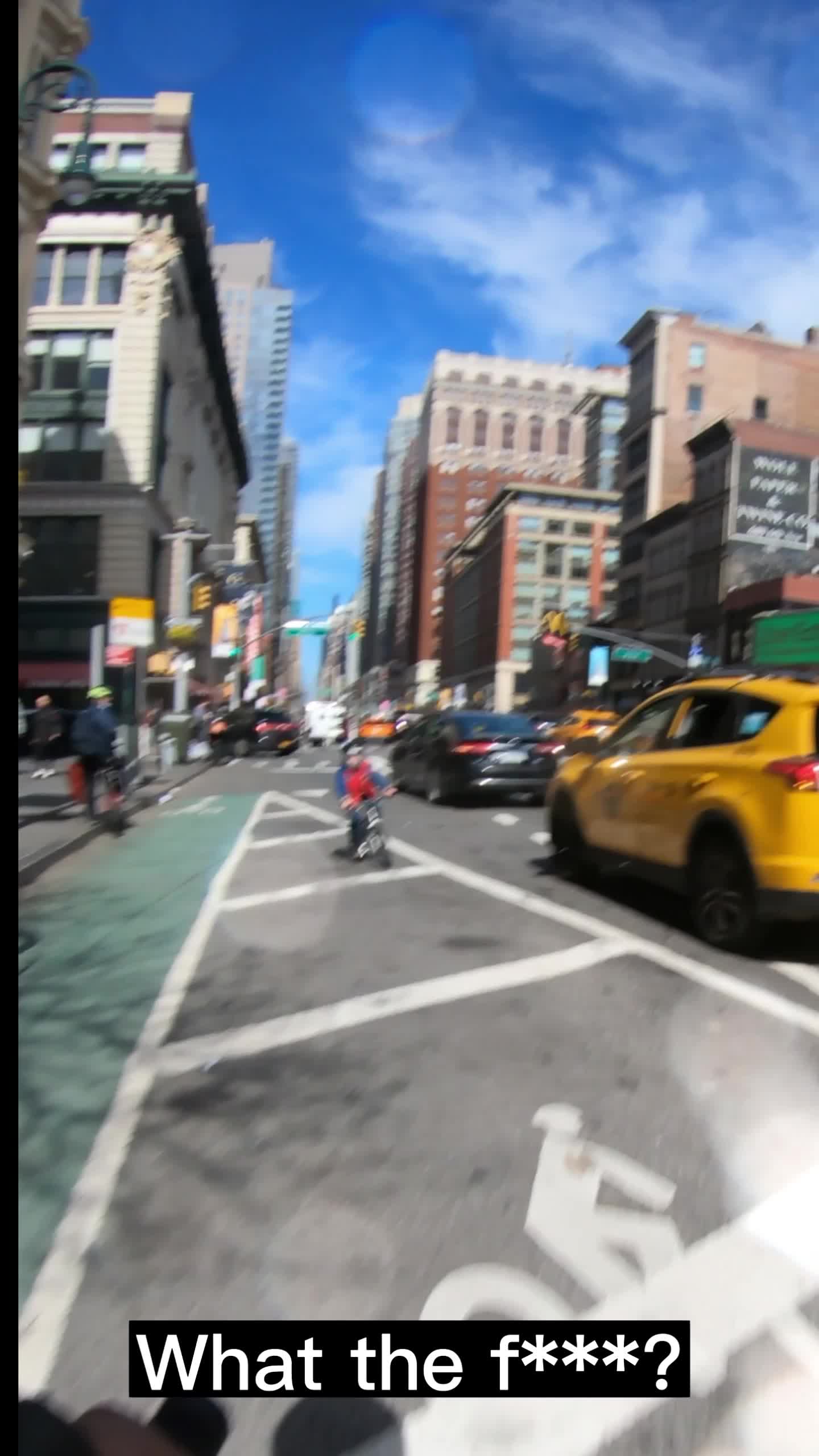 idiot dad on a electric board unaware of his kid playing chicken with a ...