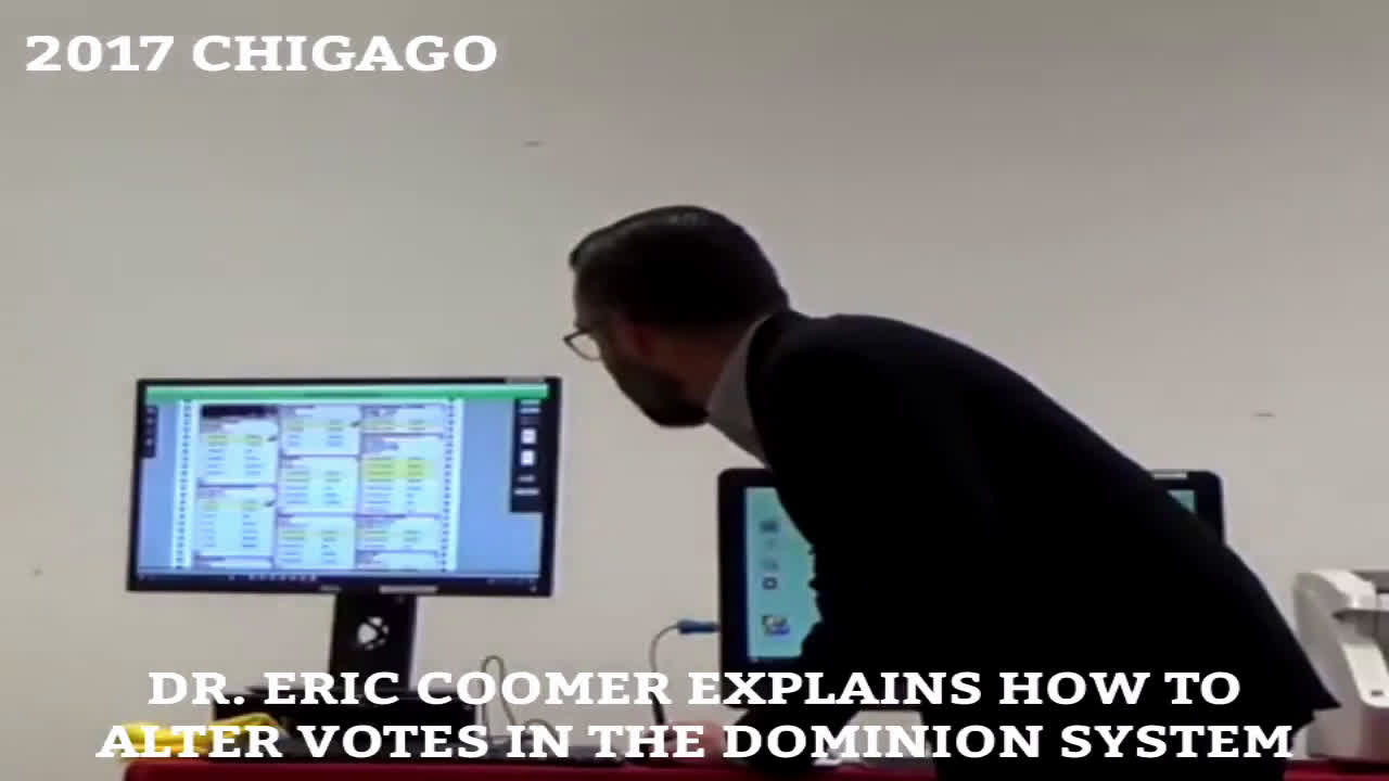 Eric Coomer Explains How To Alter Votes In The Dominion Voting System