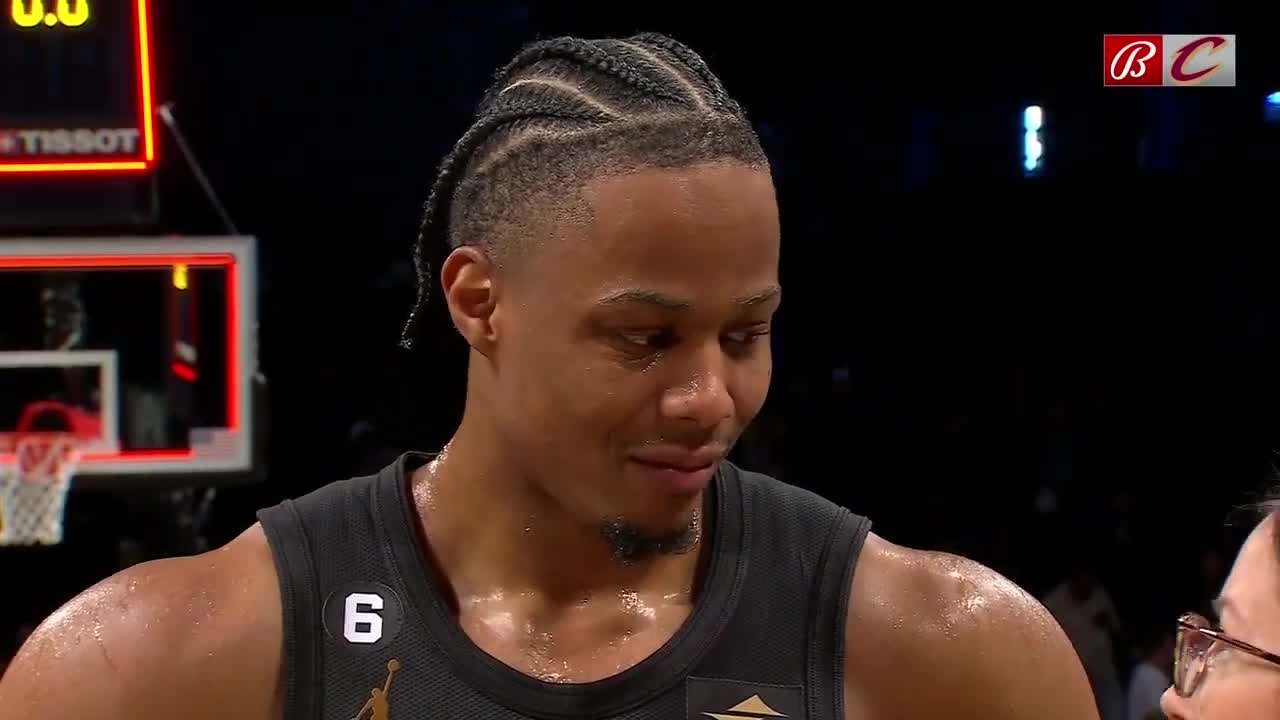 Watch Isaac Okoro gets drenched by teammates after hitting GW 3 vs ...