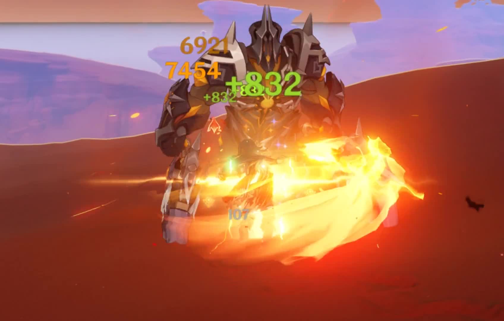 Black Serpent Knight: Rockbreaker Ax vs Dehya by Niana