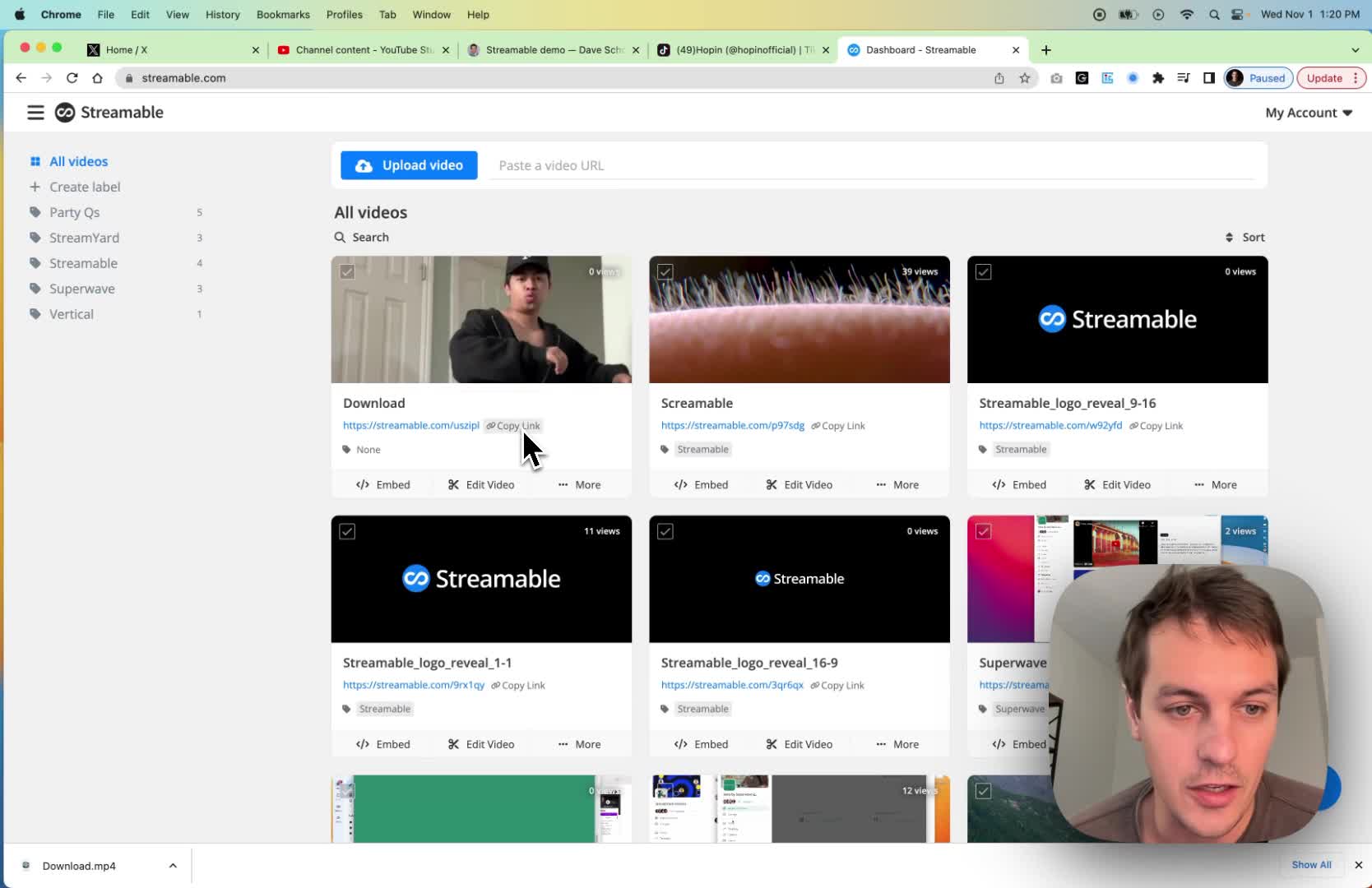 Watch how to embed a vertical video in squarespace | Streamable