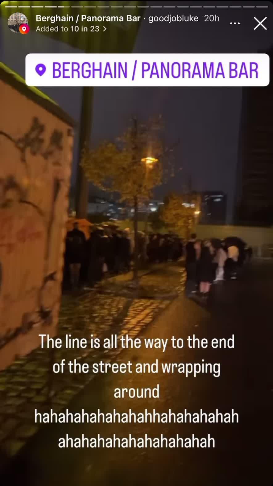 PAN 15 at Berghain/Panorama Bar queue