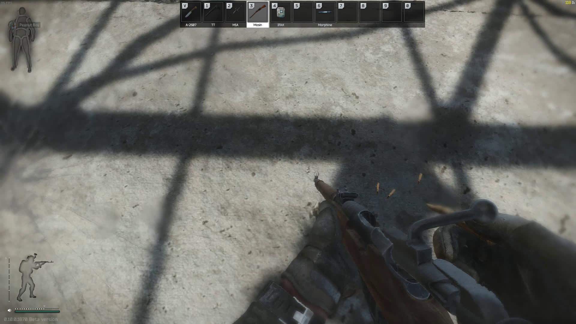 mosin reload ammo falling through ground