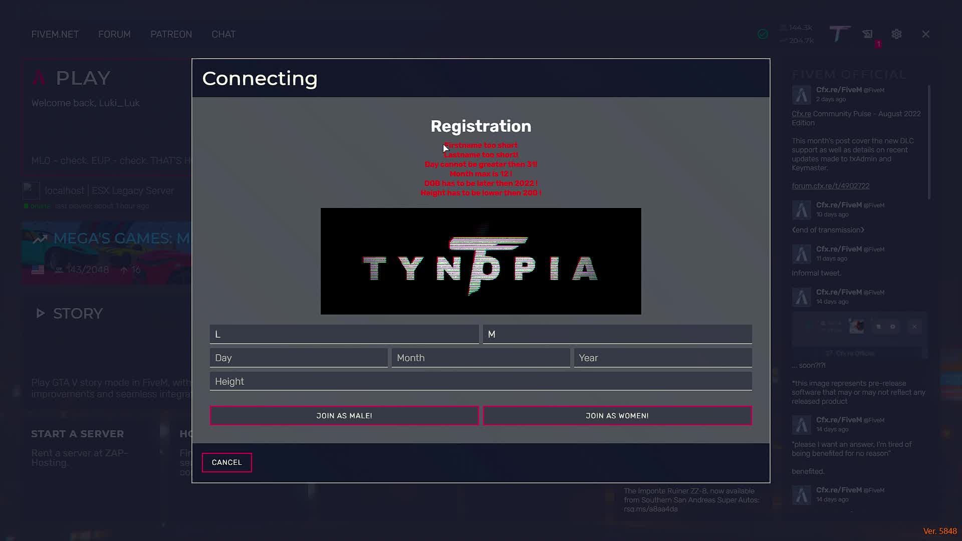 Watch FiveM® by Cfx.re 2022-09-02 01-54-18 | Streamable