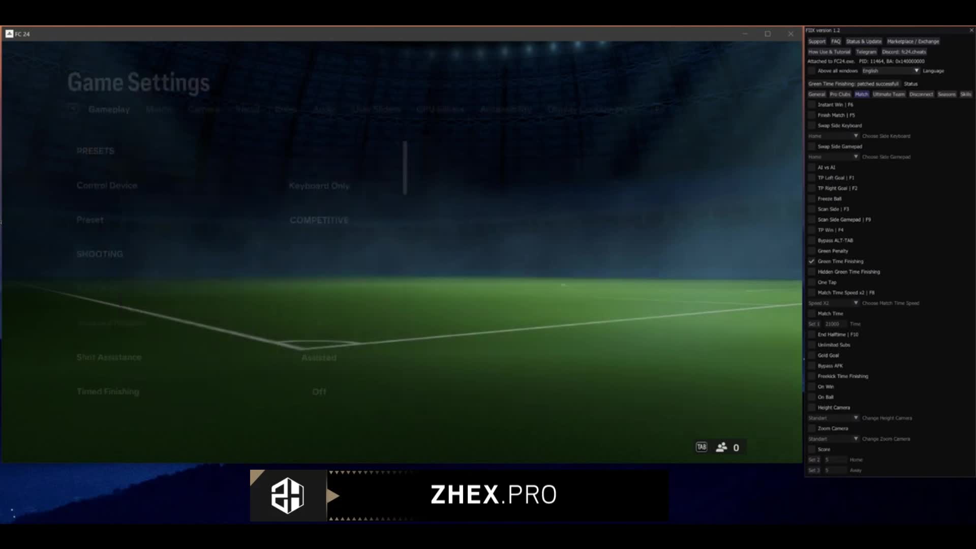 FC How use and activate green time finishing