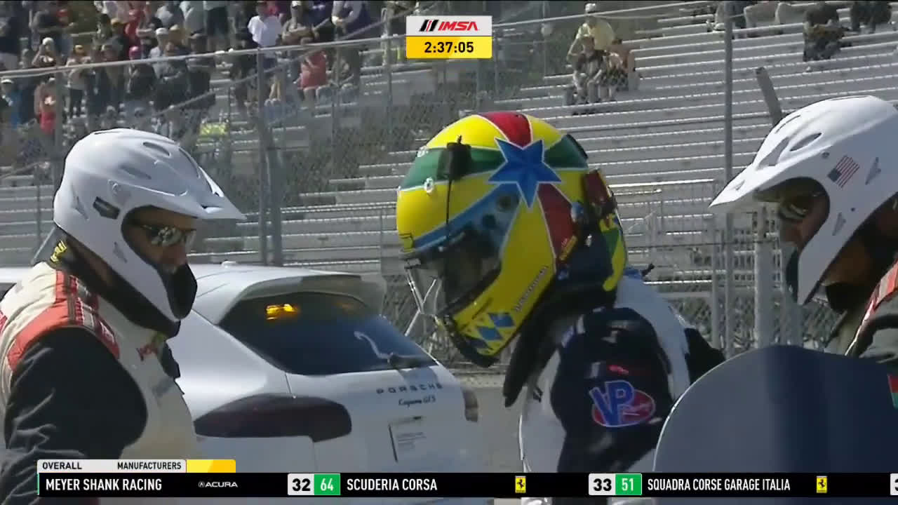 IMSA Laguna Seca start crash more angles