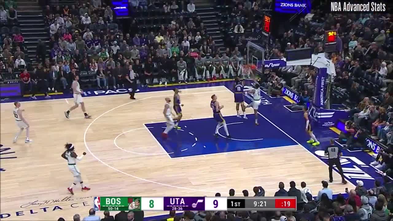 Watch Jayson Tatum 38 pts 4 threes 6 rebs vs Jazz 23/24 season | Streamable