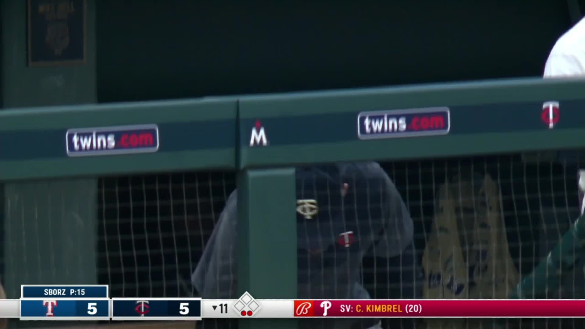 Watch Joey Gallo gets doubled up on a foul ball in extra innings ...