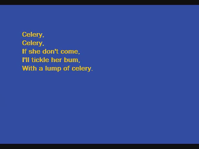 Celery- Chelsea Chant (with Lyrics)