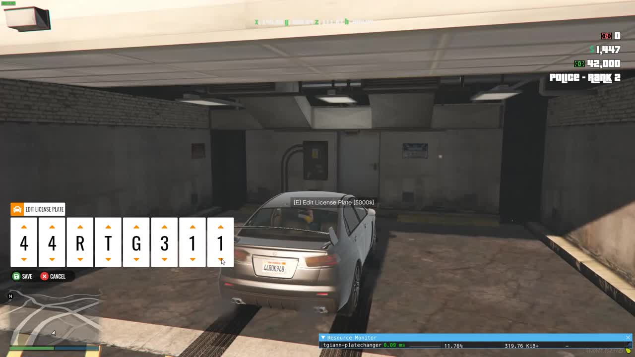 Plate Changer | ESX - QB | FiveM Market | https://discord.gg/KTs9Pg5GnM