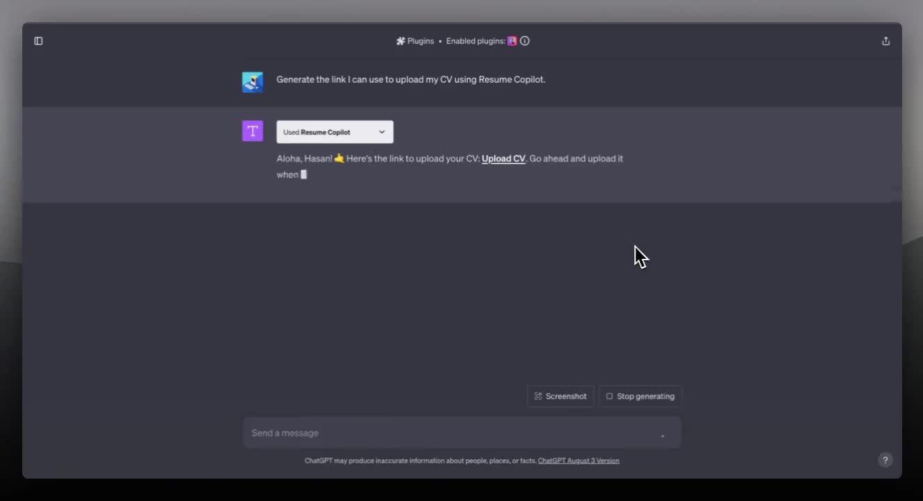Watch step-2-upload-your-cv-by-asking-the-plugin-for-a-link.use-the ...