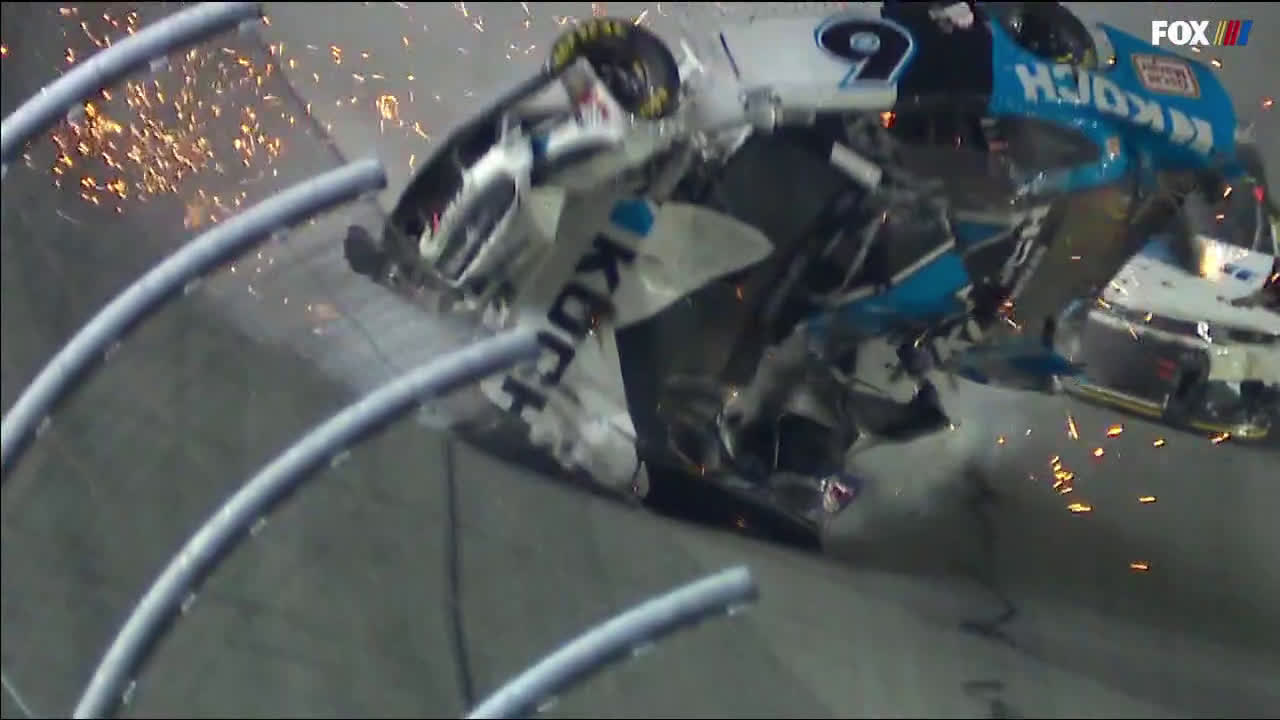 Ryan Newman heavy crash at 2020 NASCAR Daytona 500