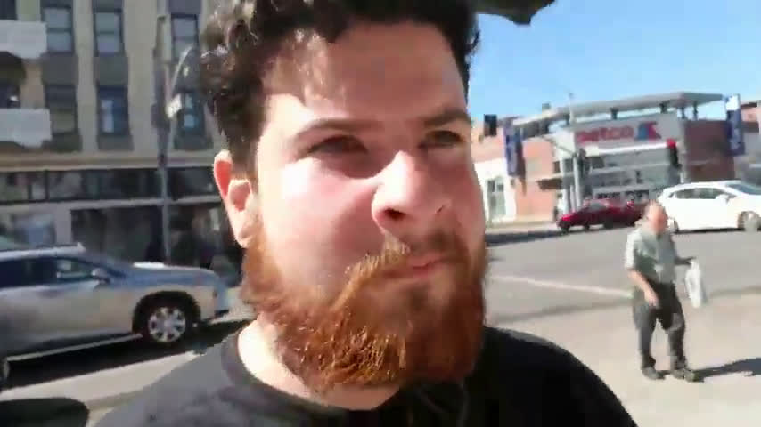 Salmon Andy gets socked in the mouth