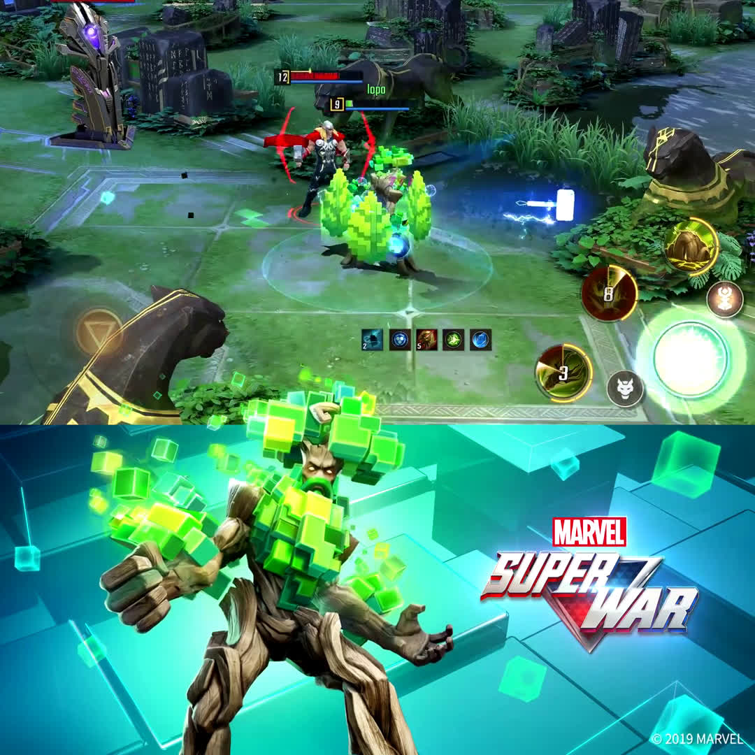 MARVEL Super War - New Skin - Groot Arcade