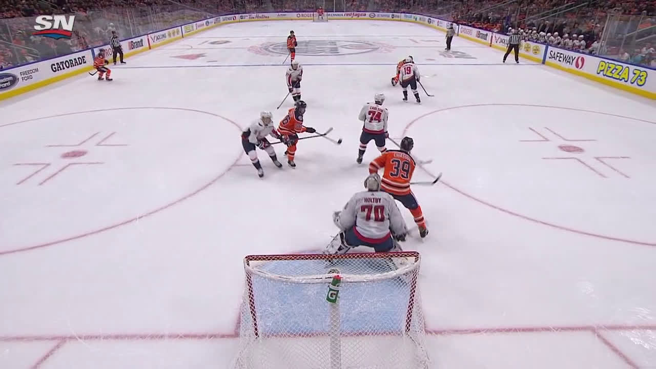 Evan Bouchard's first NHL career goal