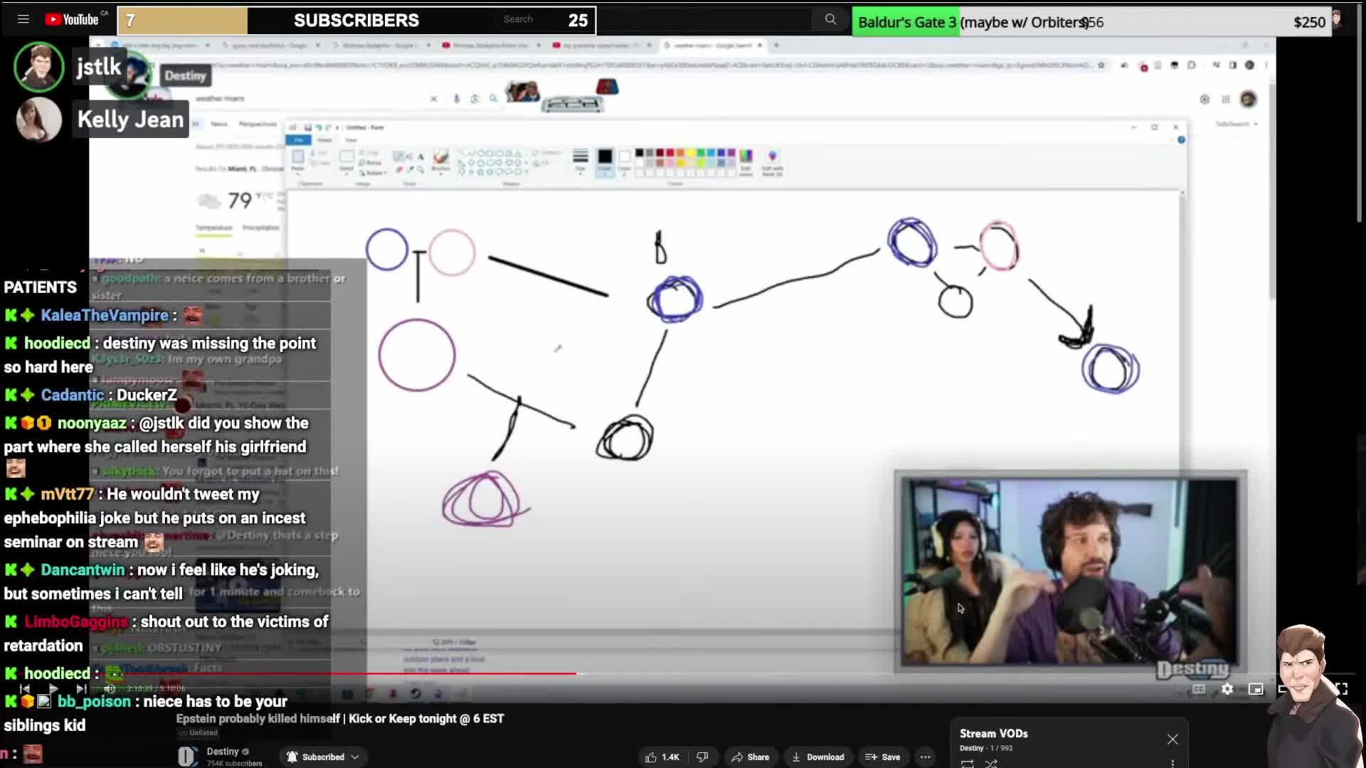 Kelly & Jstlk imply she's a whore and gets extra treatment