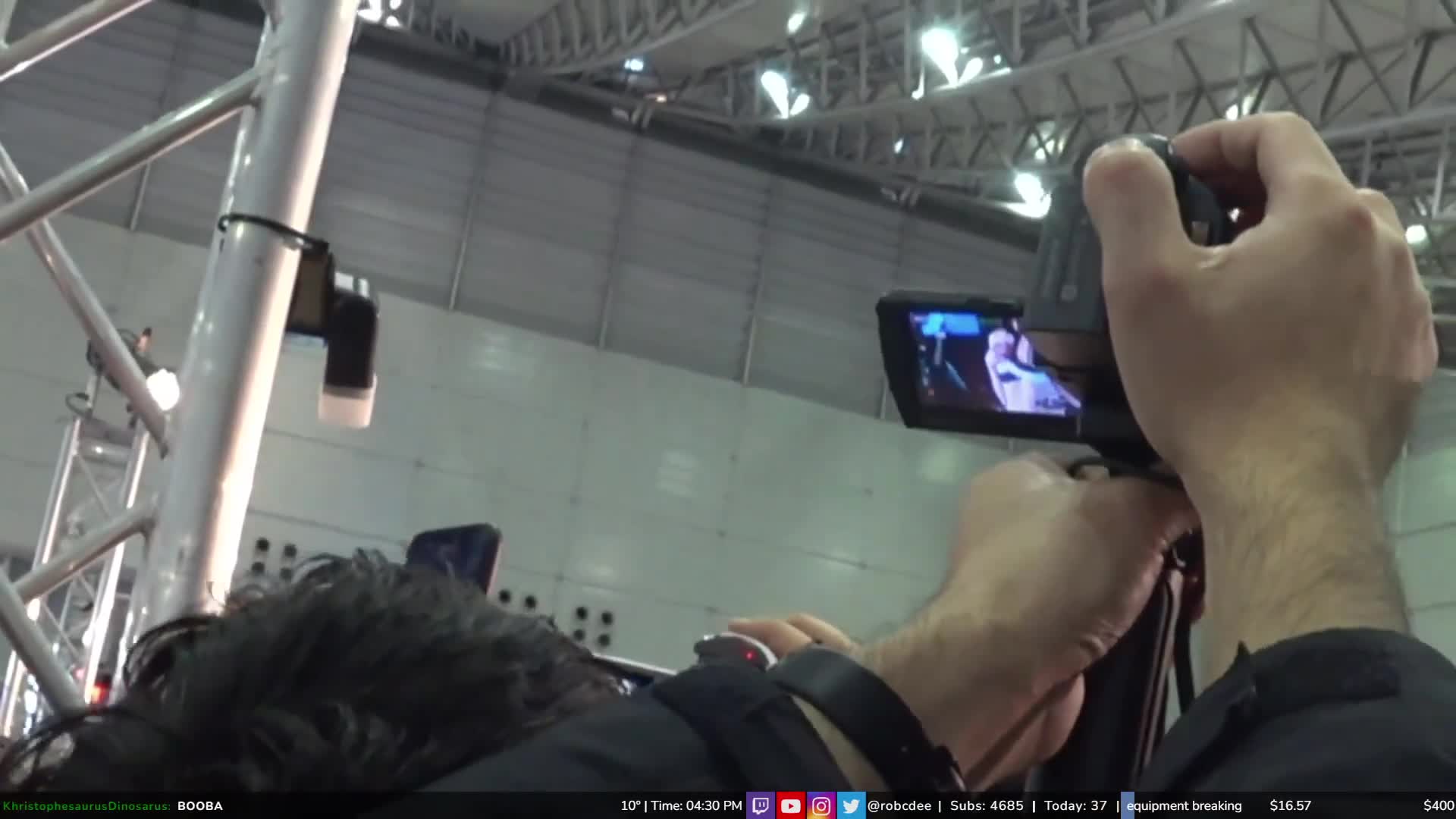 Watch Rob catches degen zooming on booth babes at TAS 📸 | Streamable