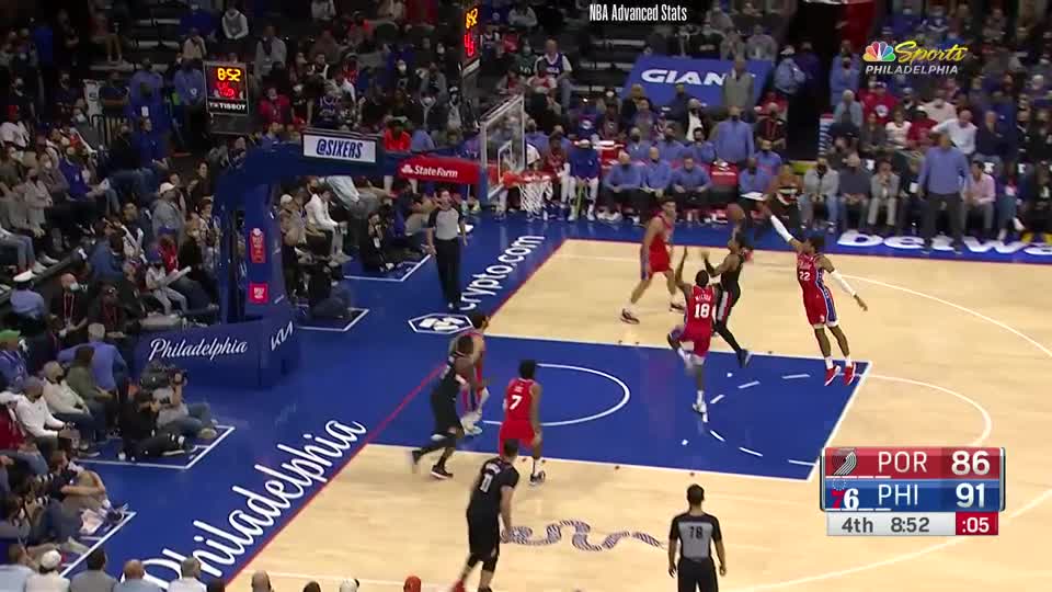 ant iso on shake, swooping righty finger roll