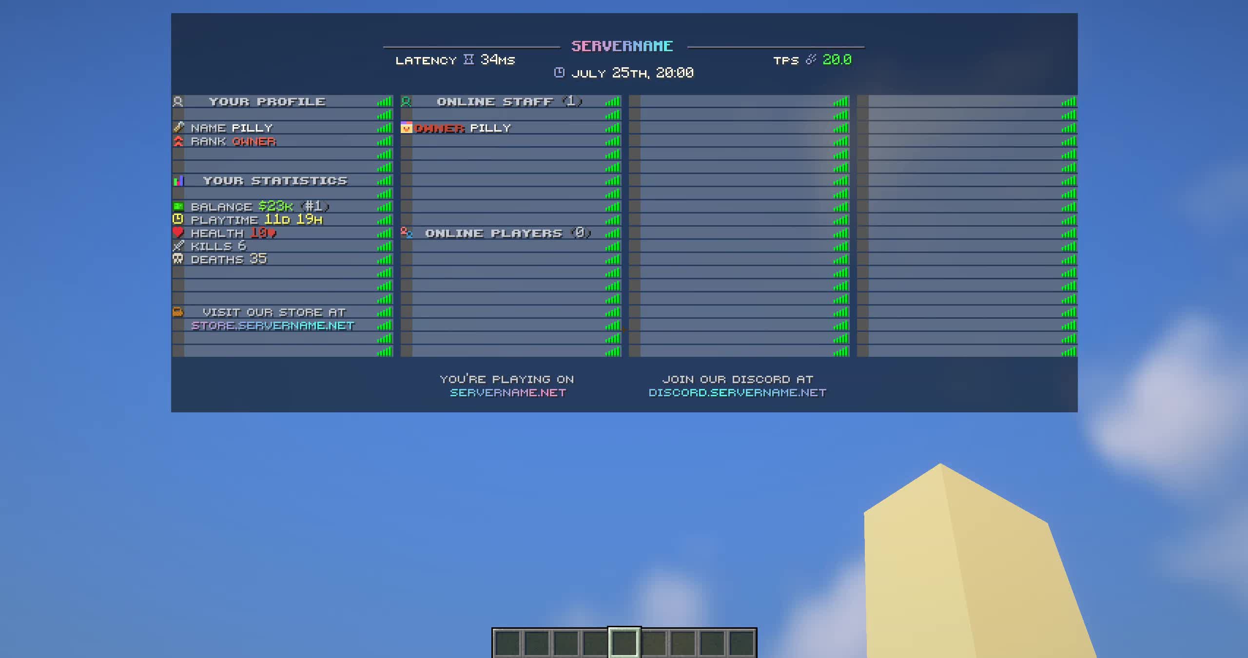 Premium TAB Config - Demo - v1.0.1