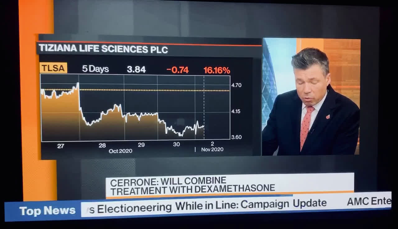 ‪Gabriele Cerrone, Chairman of Tiziana Life Sciences‬