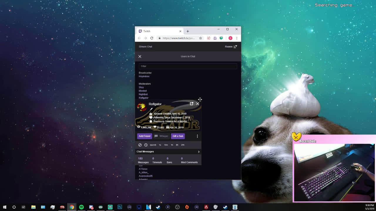 roflgator & shrimp trolls heyimbee and get banned OMEGAROLL