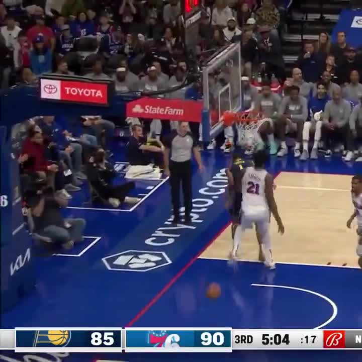 Watch Bally Sports Indiana - OBI TOPPIN WITH THE REVERSE AND THE POSTER ...