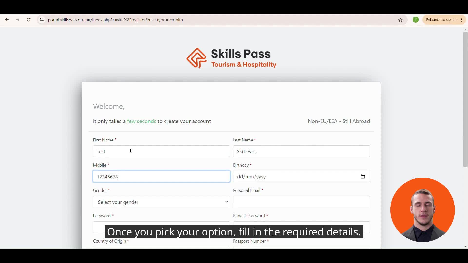 Watch Registration-Skills-Pass-Platform | Streamable