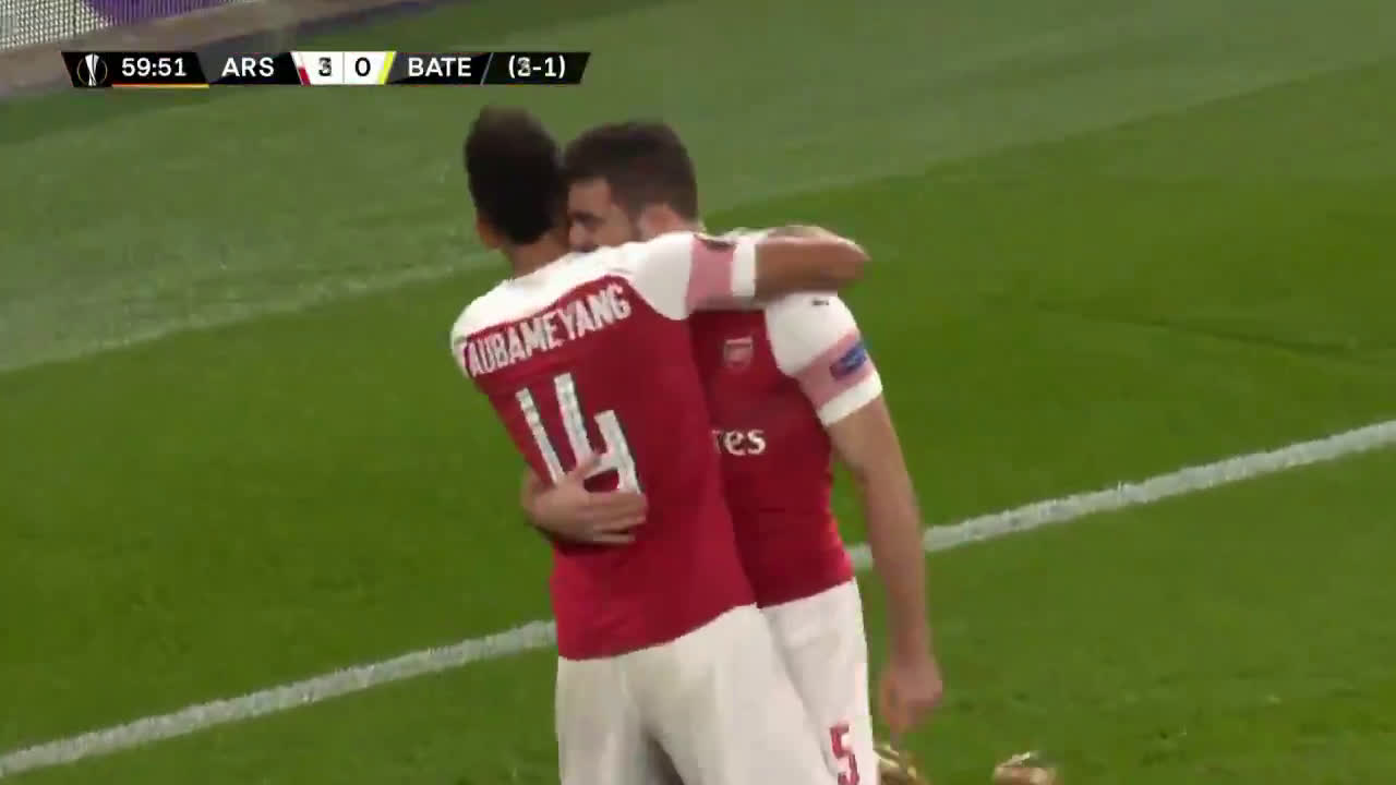 Watch Sokratis GOAL. Arsenal 3-0 BATE | 21/02/2019 | Streamable