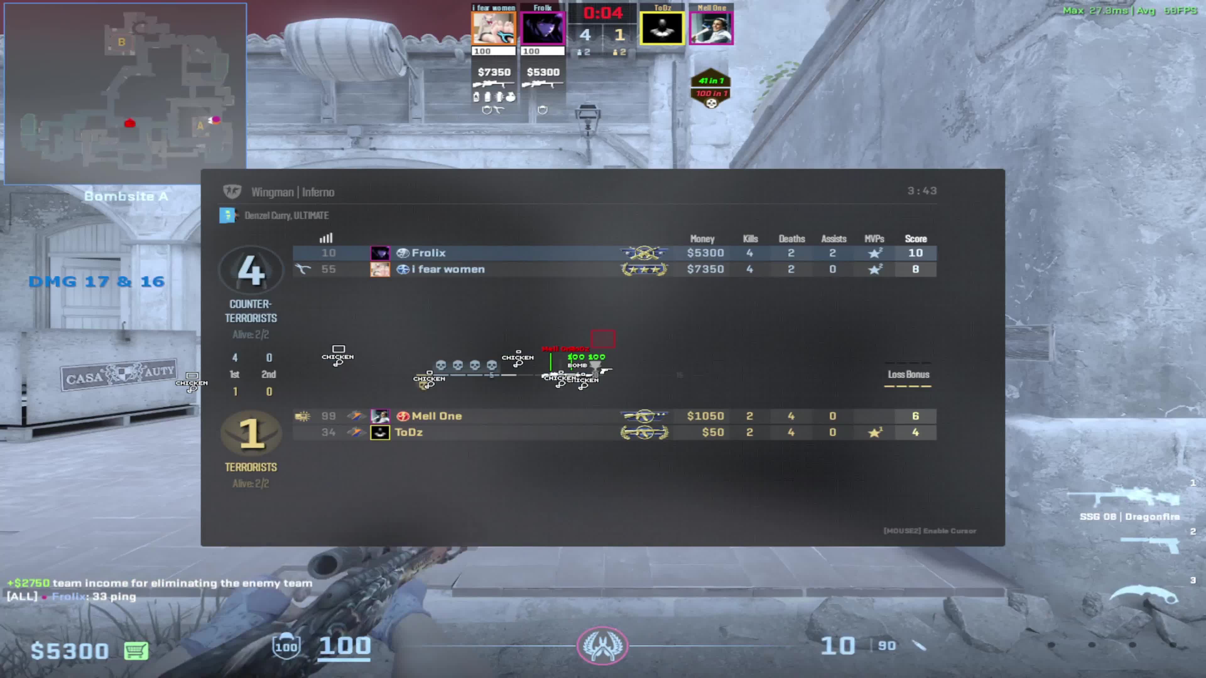 Watch Memesense's Best rage config in wingmans | Streamable