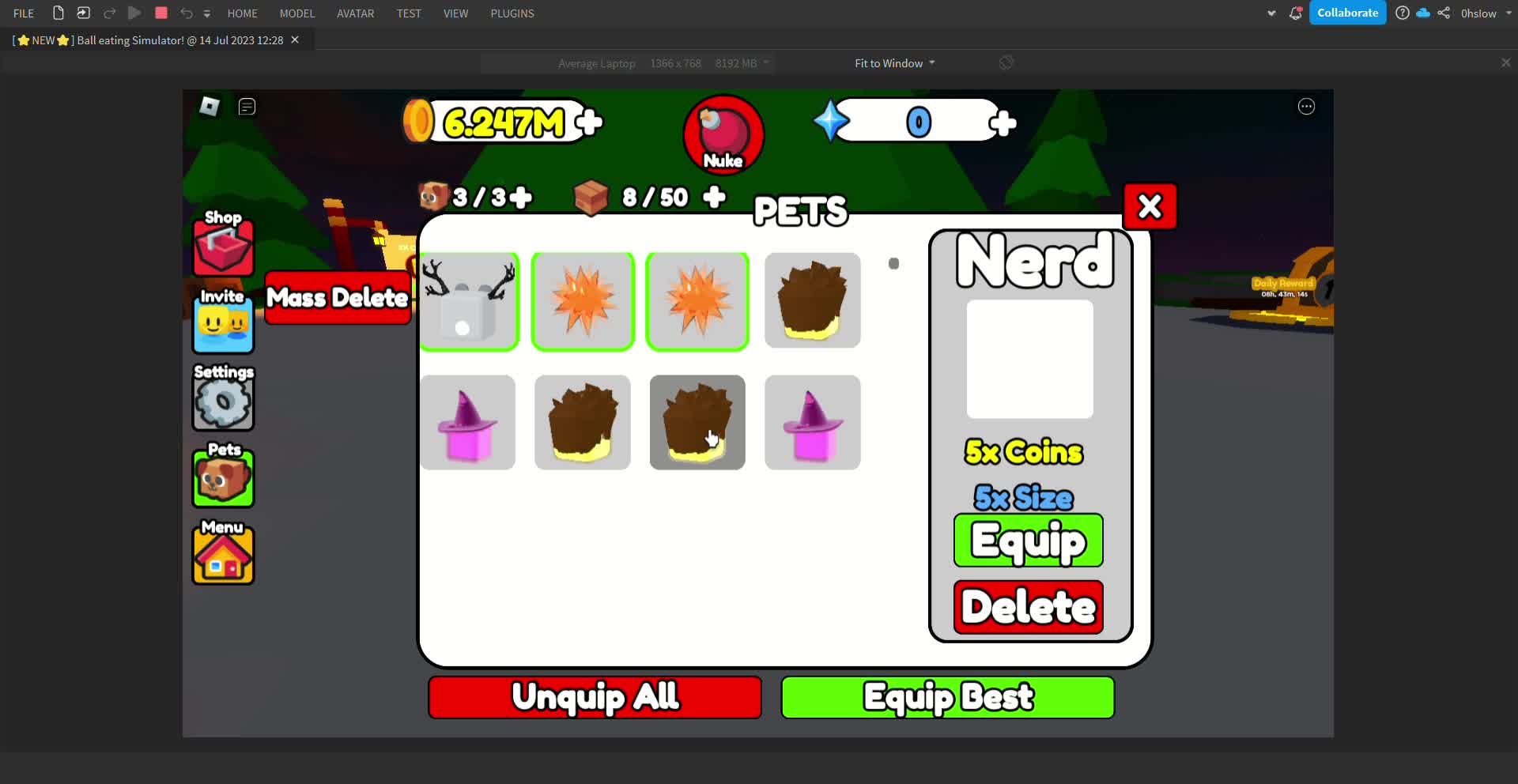 Watch [⭐NEW⭐] Ball eating Simulator! - Roblox Studio 2023-07-14 12-29 ...