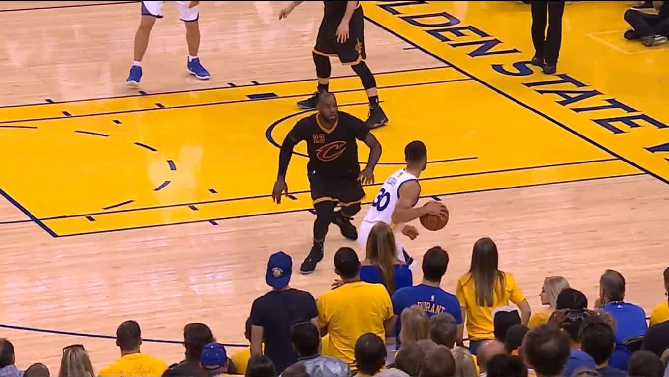 replay on curry lebron dance
