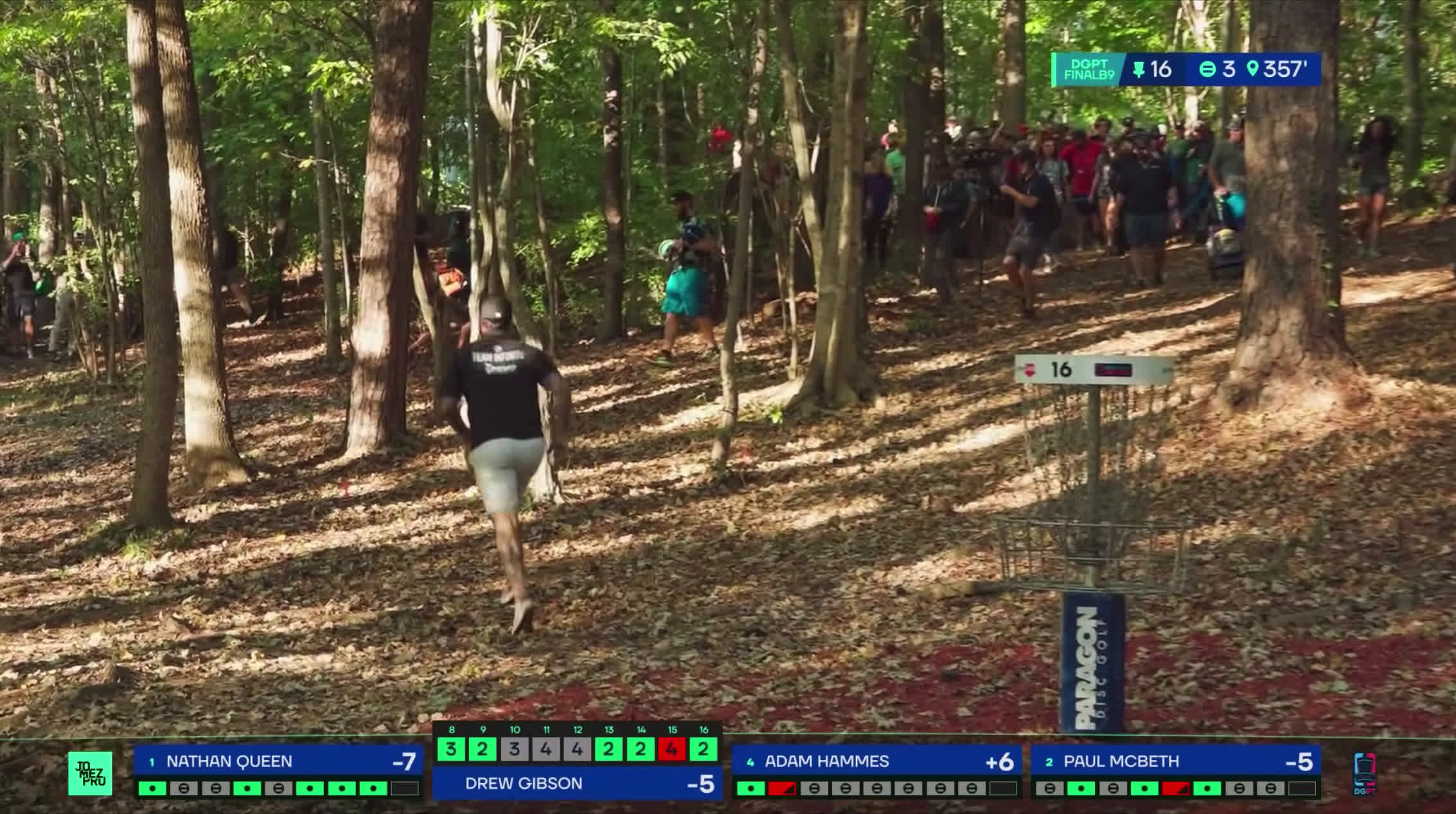 drew gibson putt hole 16 dgpt championship