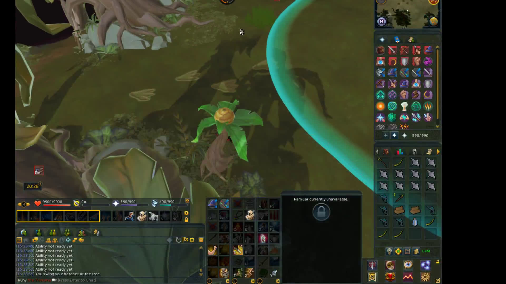 T-posed on by a T-rex.