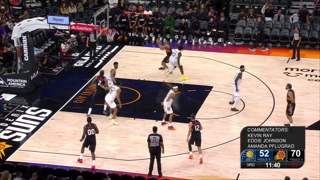 Watch Devin Booker rises over the defender and buries a silky ...