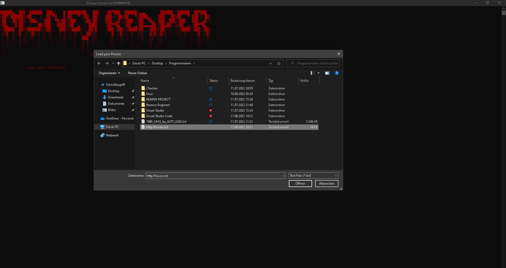 Disne Reaper Showcase