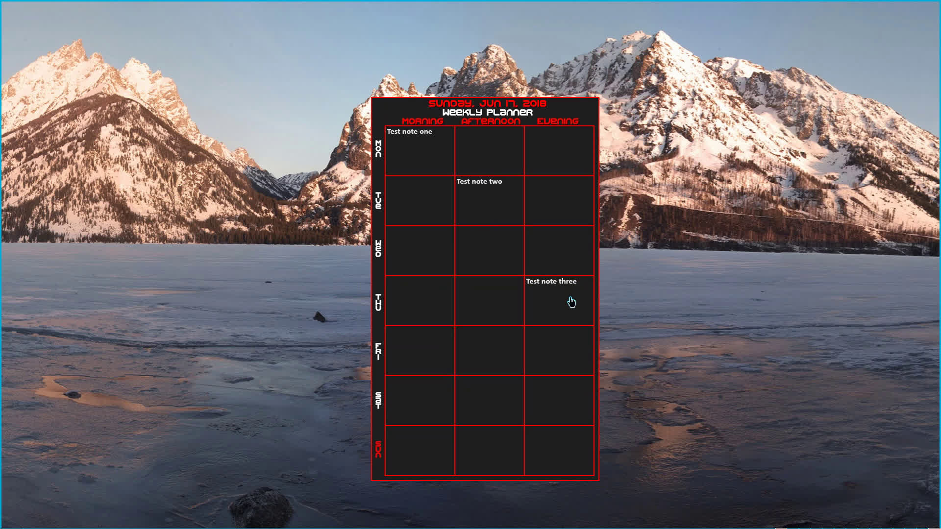 Watch Rainmeter Attempt at Weekly Planner | Streamable