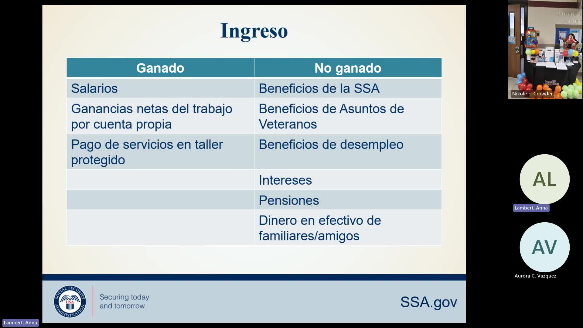 Watch Parent Training SSI w/ Anna Lambert-(Spanish) | Streamable