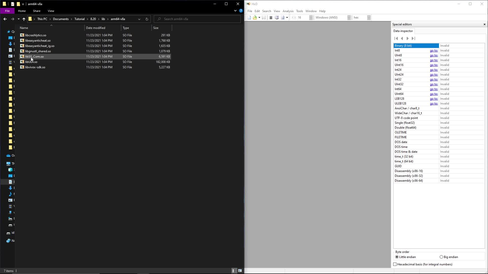 Watch step 3 (put libUE4 into HxD) | Streamable