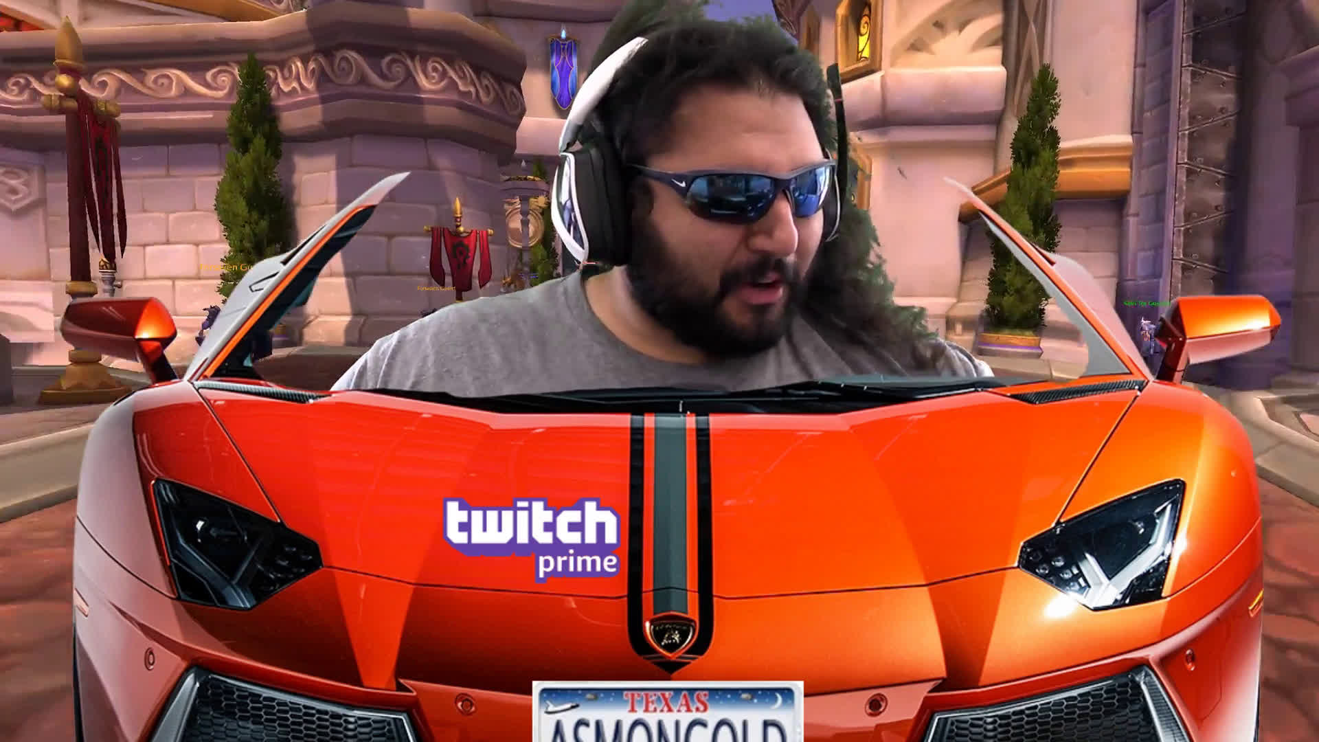 Esfand steals Asmon's lambo and gets chased by the police