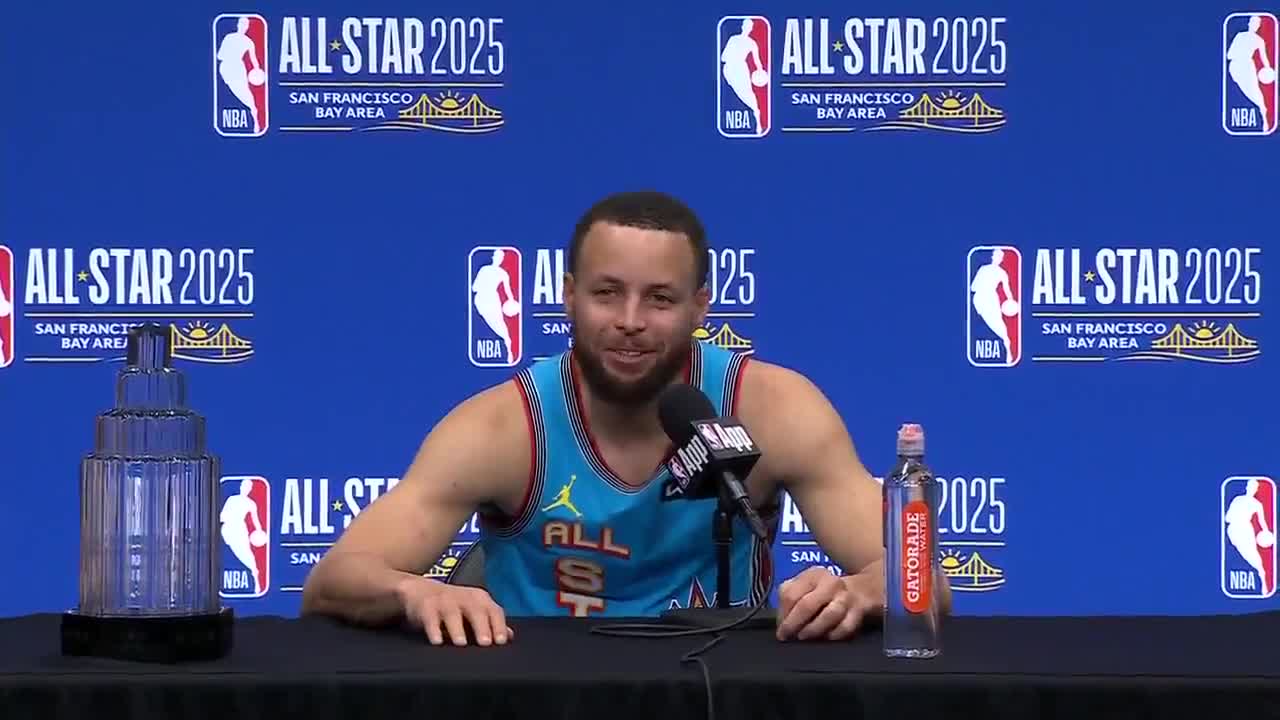 Watch Stephen Curry: "I got Draymond on the telecast guaranteeing we're winning a championship ...