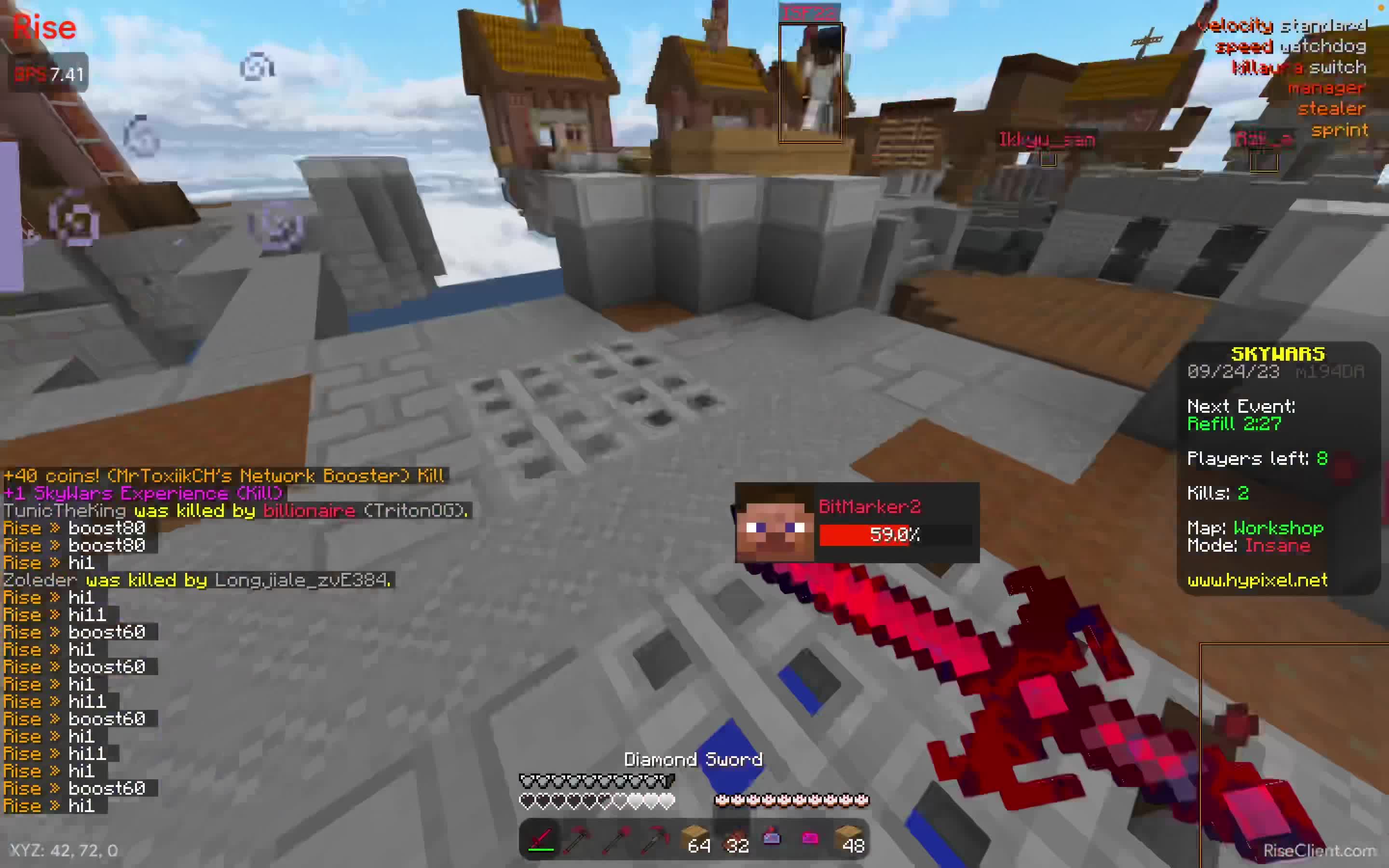 Watch very fast bhop damage boosting with damage strafe thing | Streamable