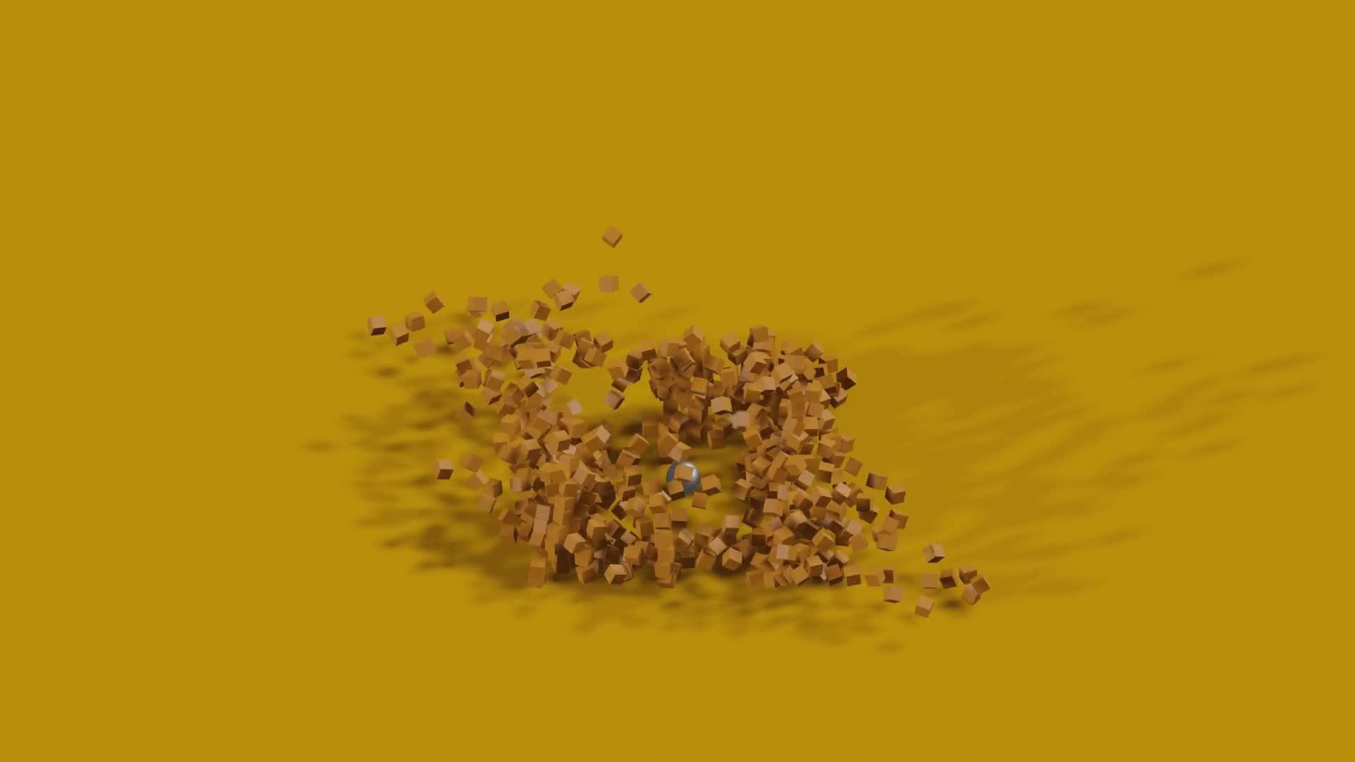 Cube Explosion by Inkspirit