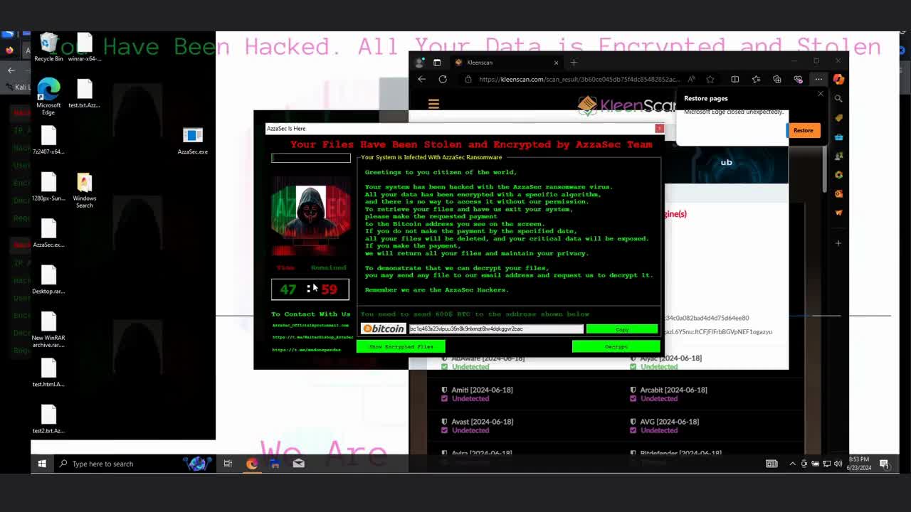 Watch azzasec_ransomware | Streamable